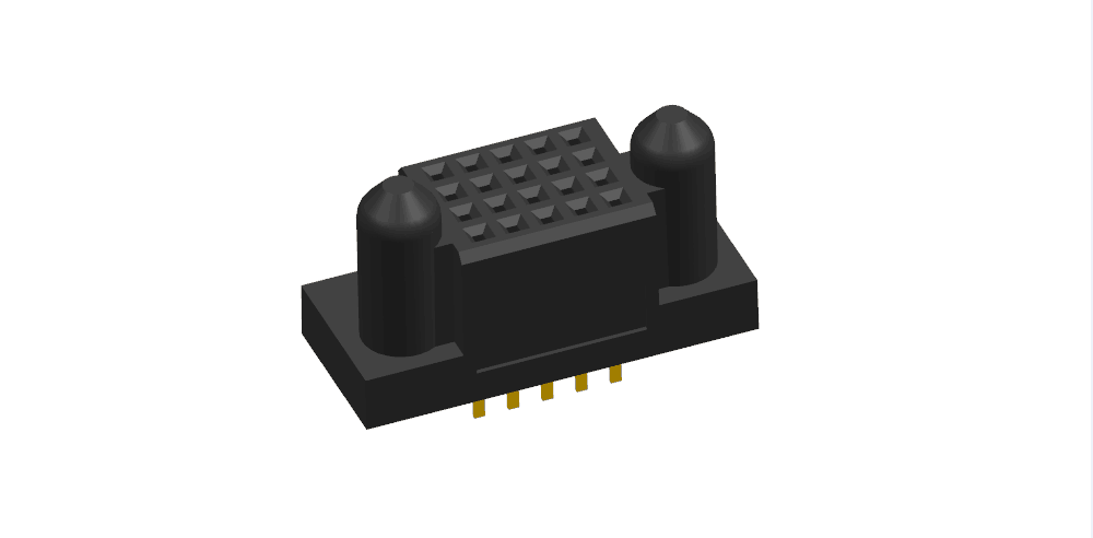 20P signal 2.54mm female terminal 180 ° plug-in signal connector ...